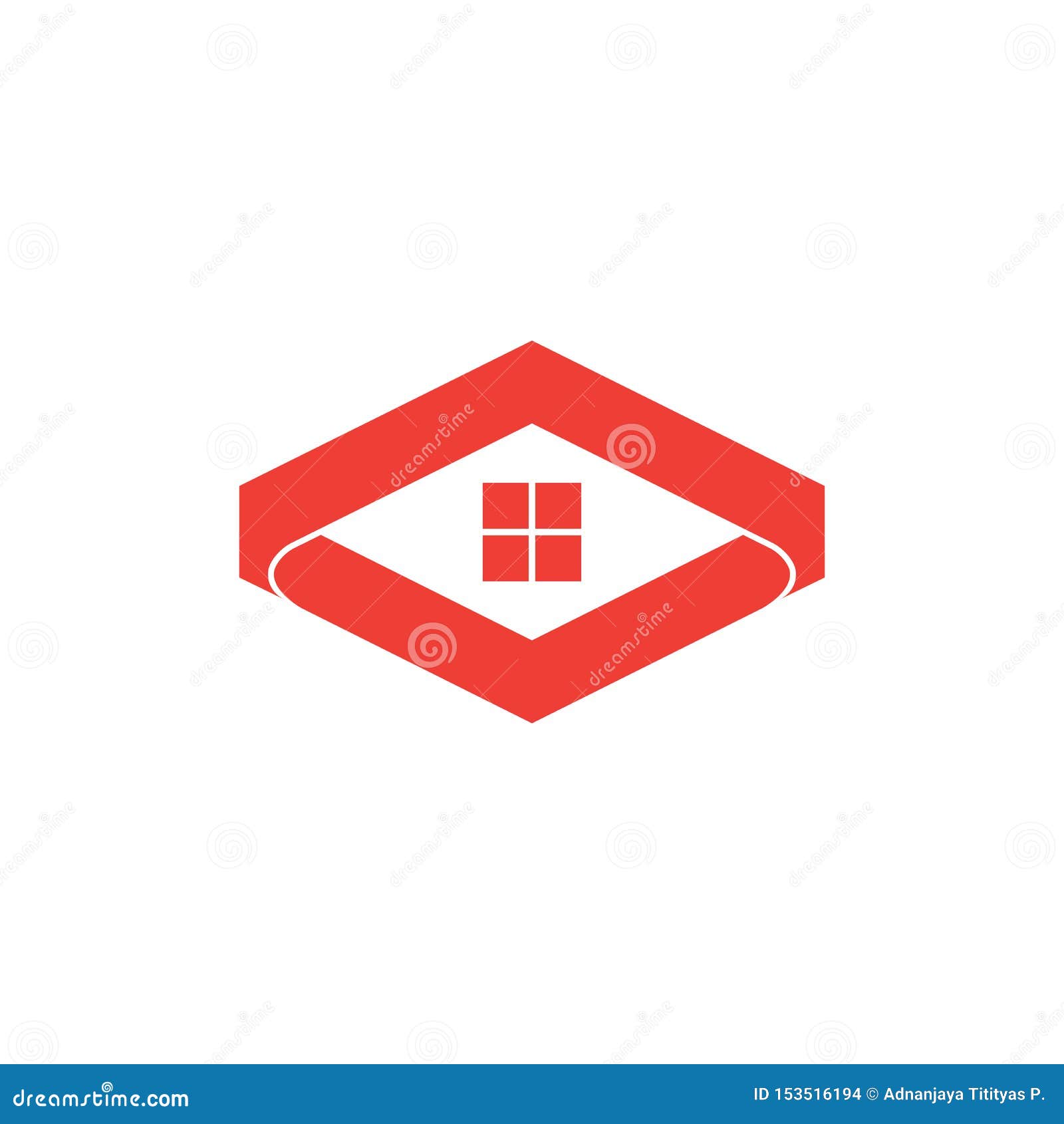 Abstract Geometric Home Shape 3d Logo Vector Stock Vector ...