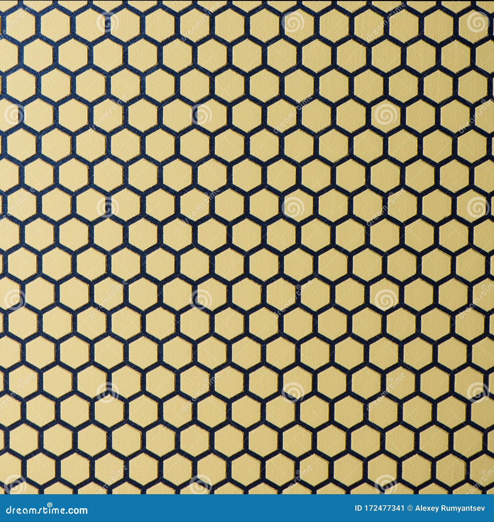 Honeycomb Patterns Texture With Honey Drip Top View Isolated On White ...