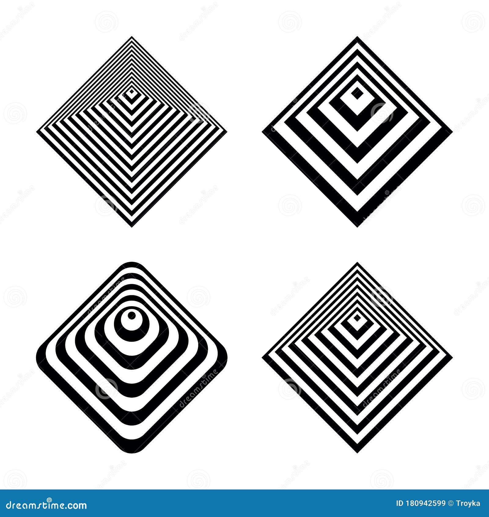 Abstract Geometric Icons in Pyramid Shape. Design Elements Set Stock ...