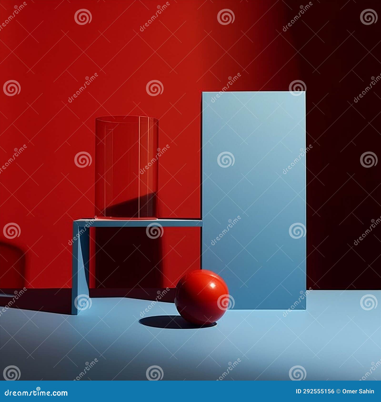 Abstract Geometric Image with Intriguing Interplay of Light and Shadow ...