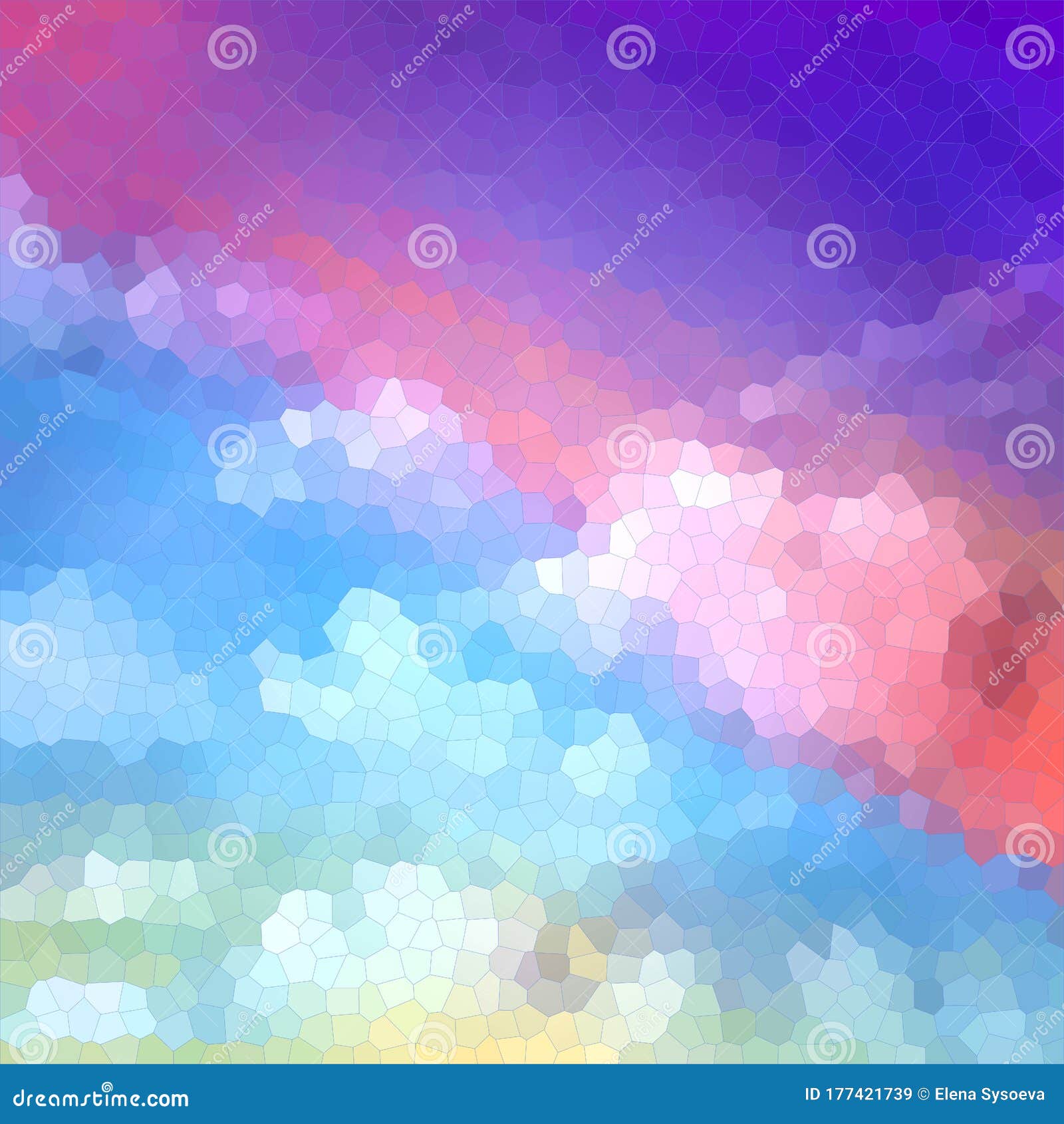 Abstract Geometric Image of the Sky and Clouds Stock Illustration ...