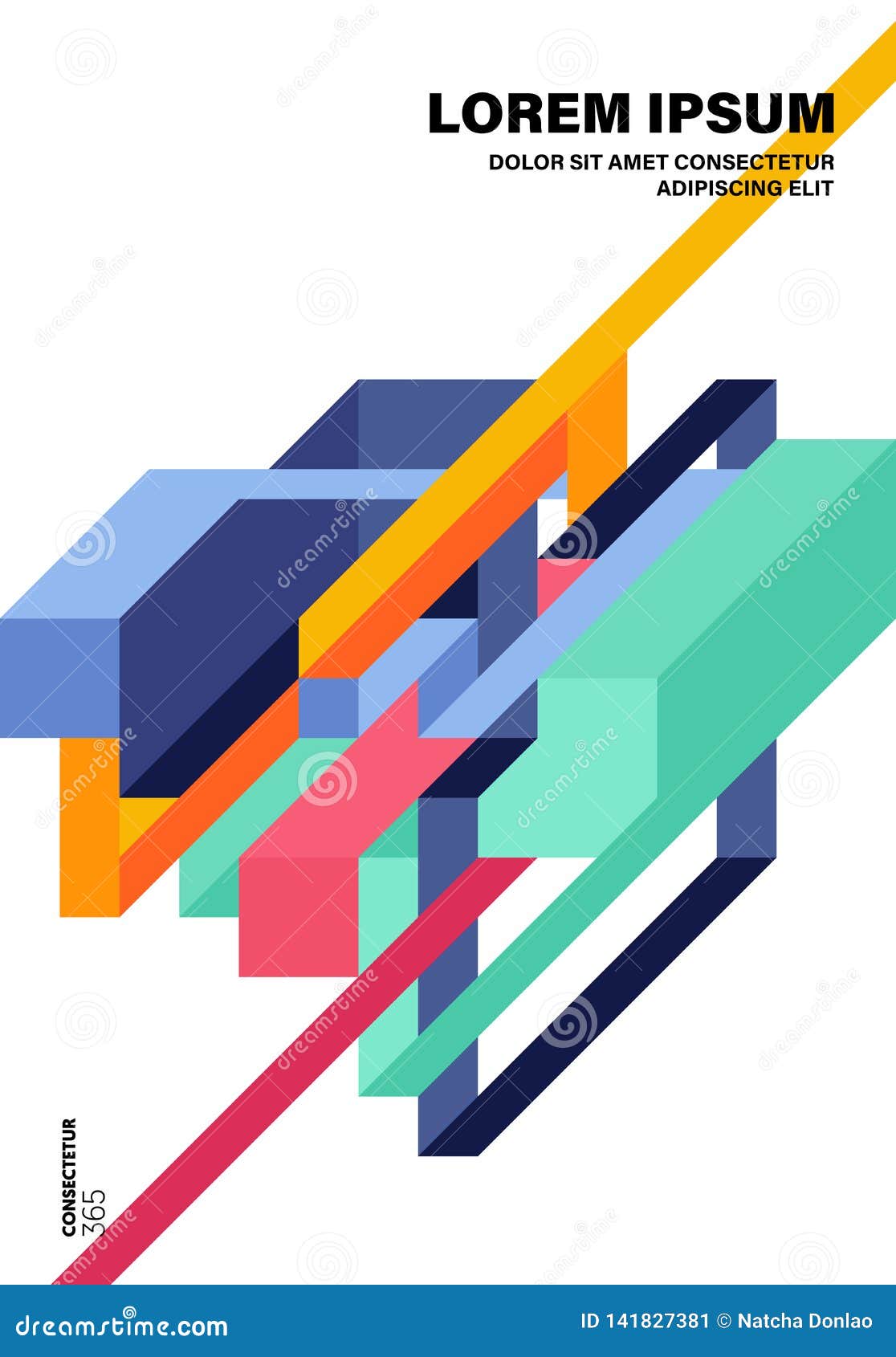 Abstract Geometric Isometric Shape Layout Design Template Background ...