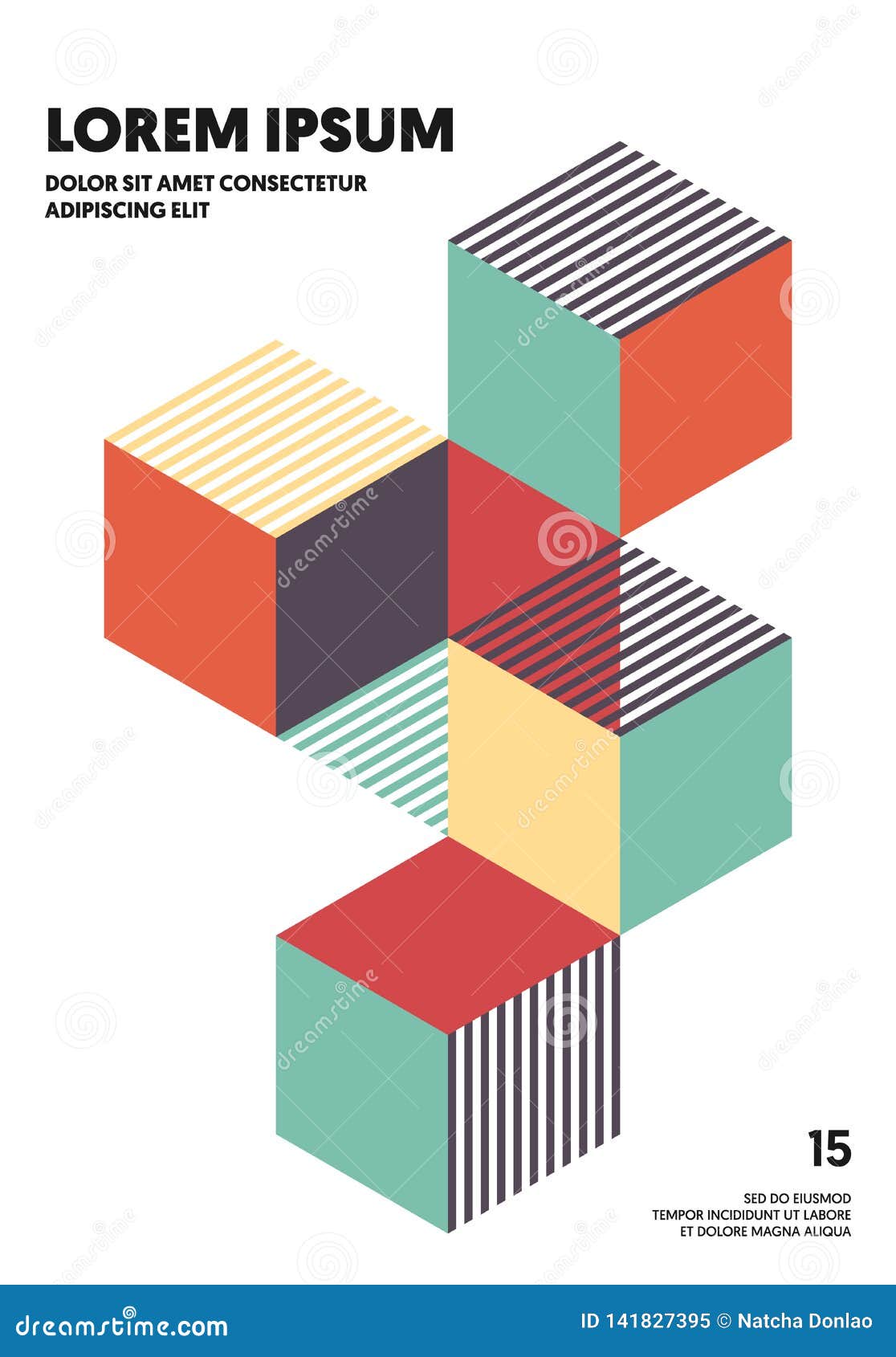Abstract Geometric Isometric Shape Layout Design Template Background ...