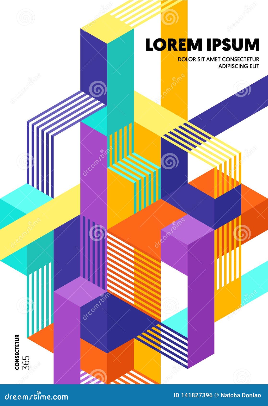 Abstract Geometric Isometric Shape Layout Design Template Background ...