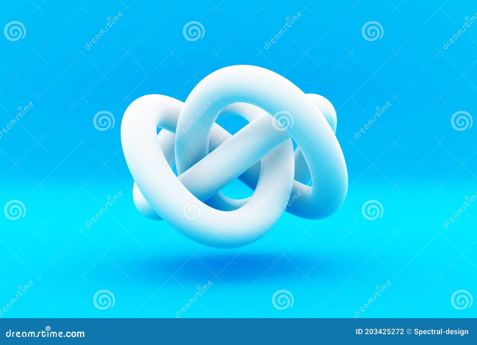 An Abstract Geometric Knot Figure Stock Illustration - Illustration of ...