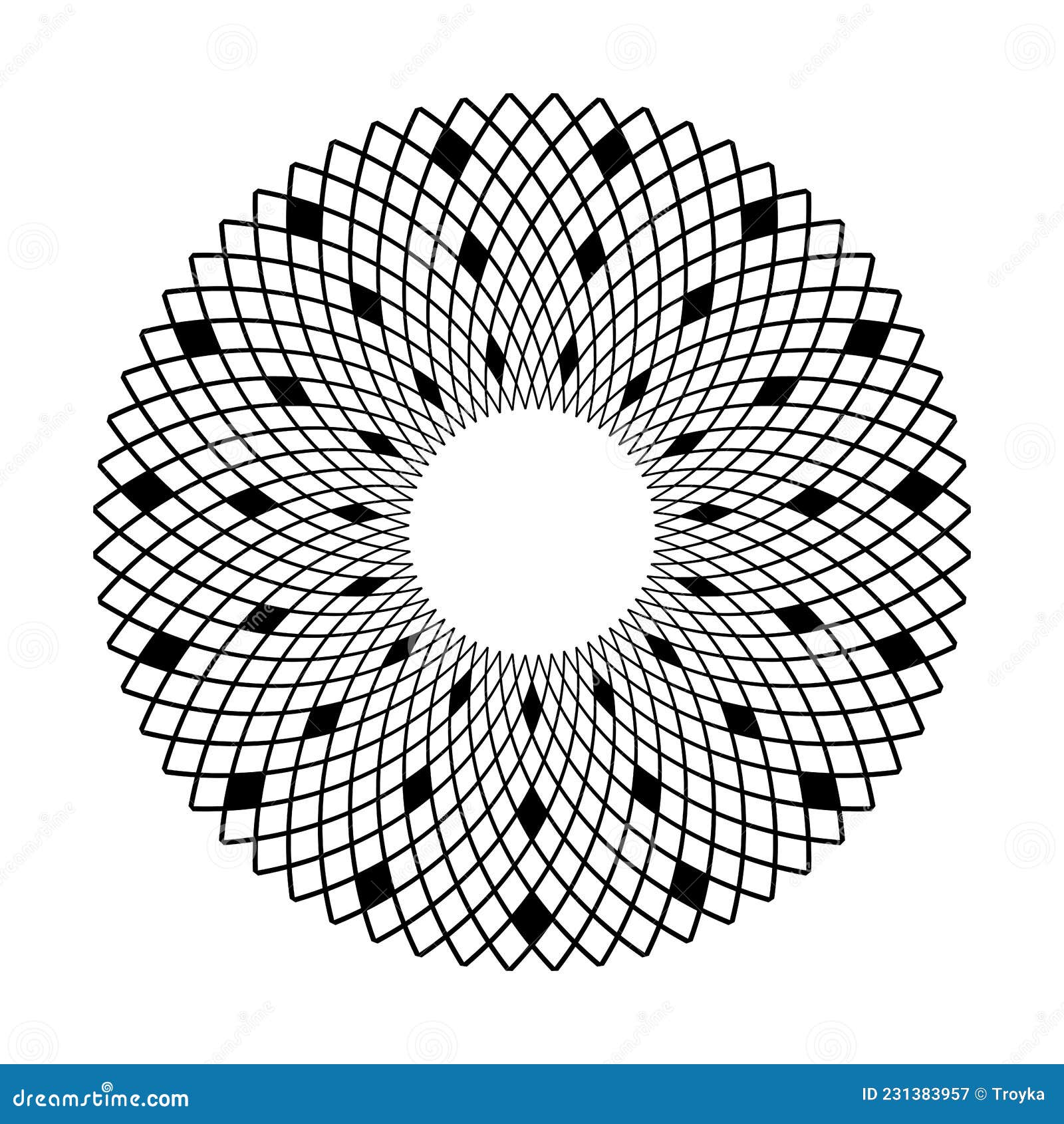 Abstract Geometric Lattice Circle Pattern Stock Vector - Illustration ...