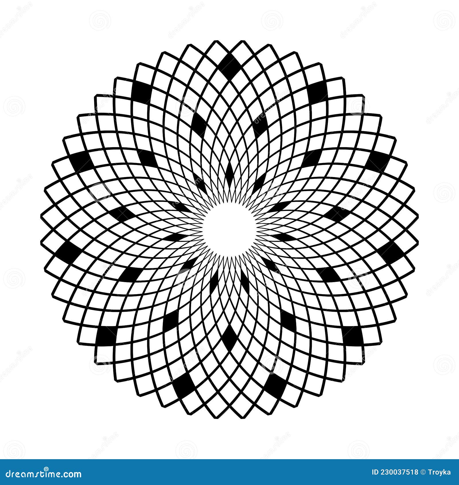 Abstract Geometric Lattice Circle Pattern Stock Vector - Illustration ...