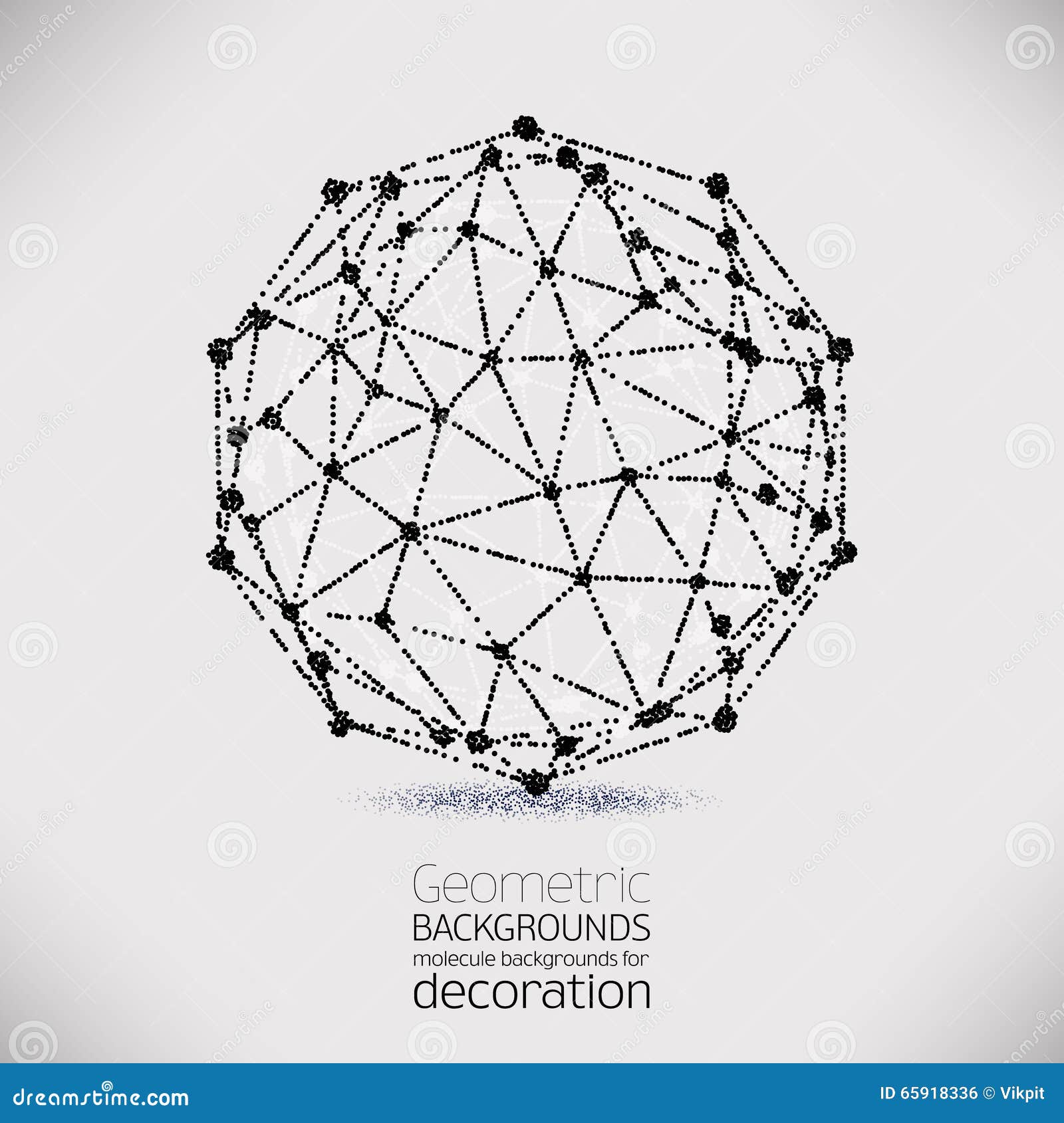 Abstract Geometric Lattice Dots Stock Vector - Illustration of flowing ...