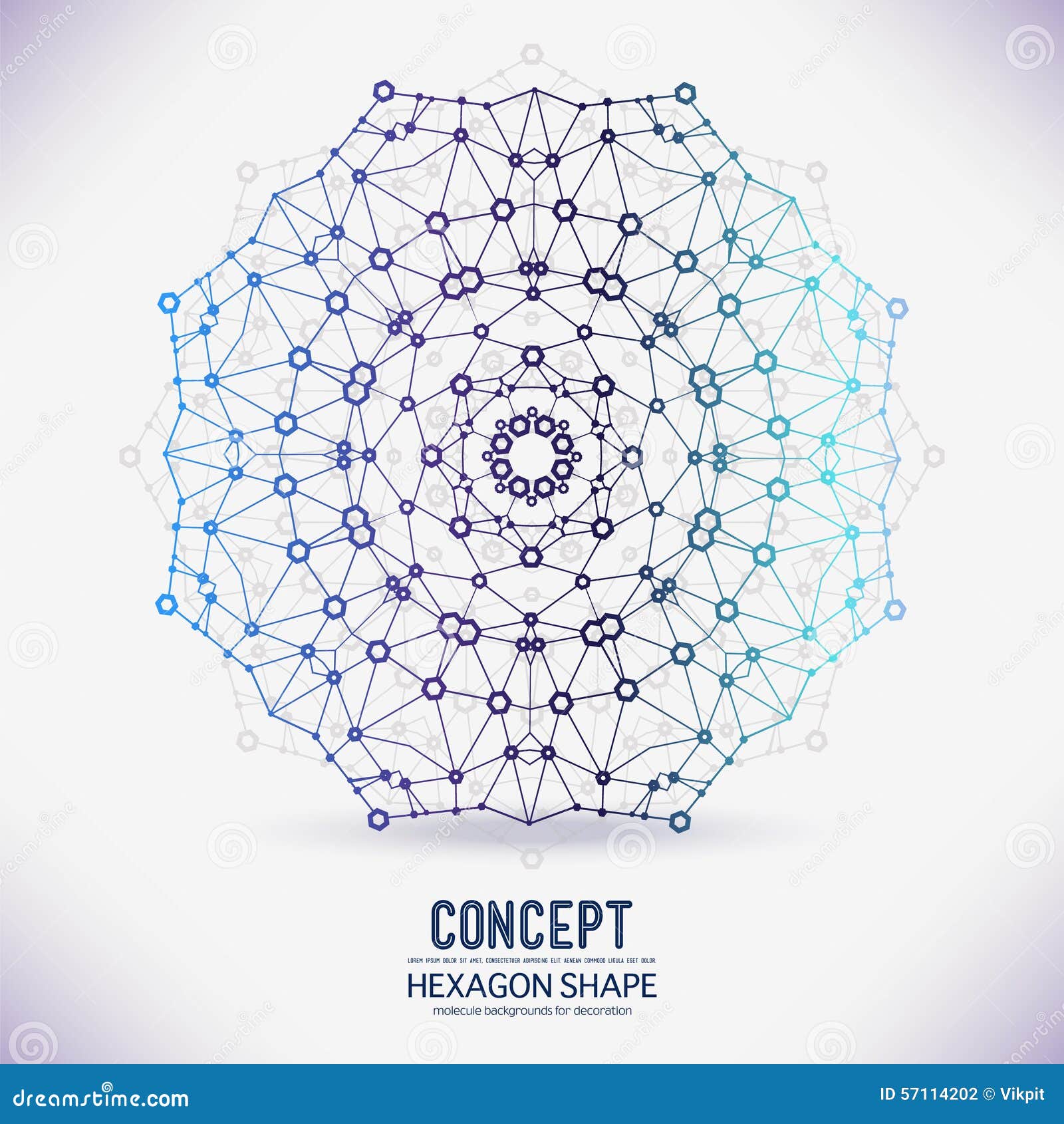 Abstract geometric lattice stock vector. Illustration of evolution ...
