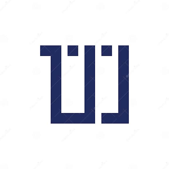 Abstract Geometric Letter W Line Logo Vector Stock Vector ...