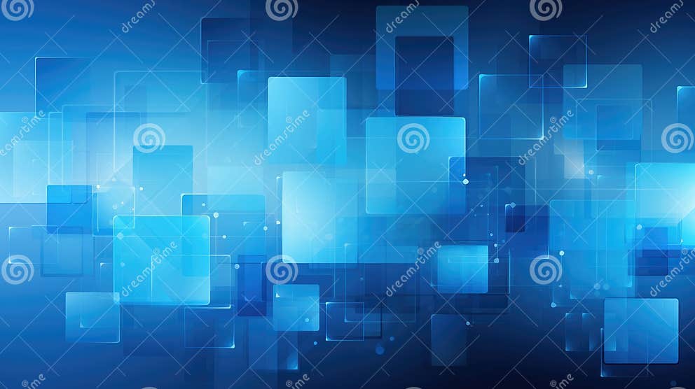 Abstract Geometric Light Blue Background. Polygonal Rectangular Lines ...