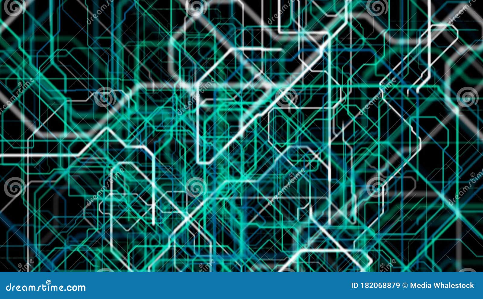 Abstract Geometric Lined Pattern, Motion Graphics. Animation. Endless ...