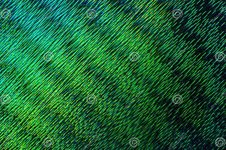 Abstract Geometric Lines with Distorted Green Grid and Green and Blue ...