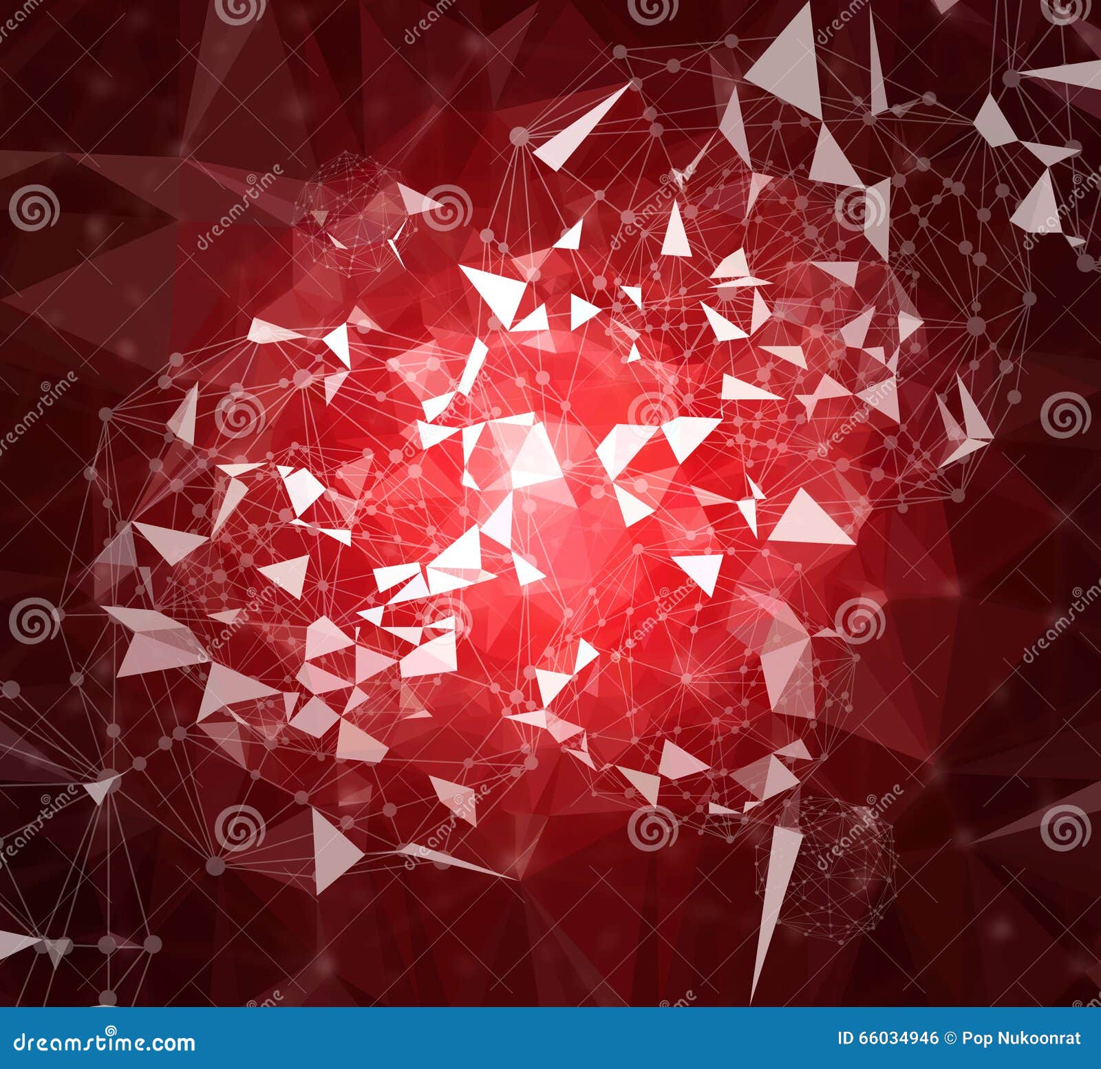 Abstract Geometric, Low Polygon and Circle Connecting Dots with Lines ...