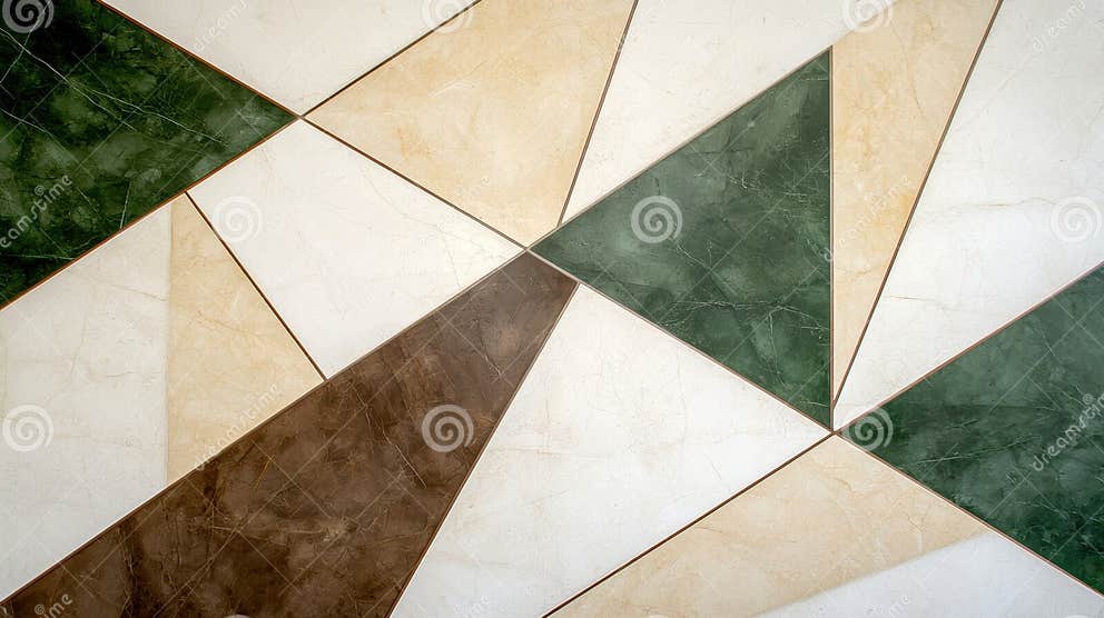Abstract Geometric Marble Tile Pattern Stock Illustration ...