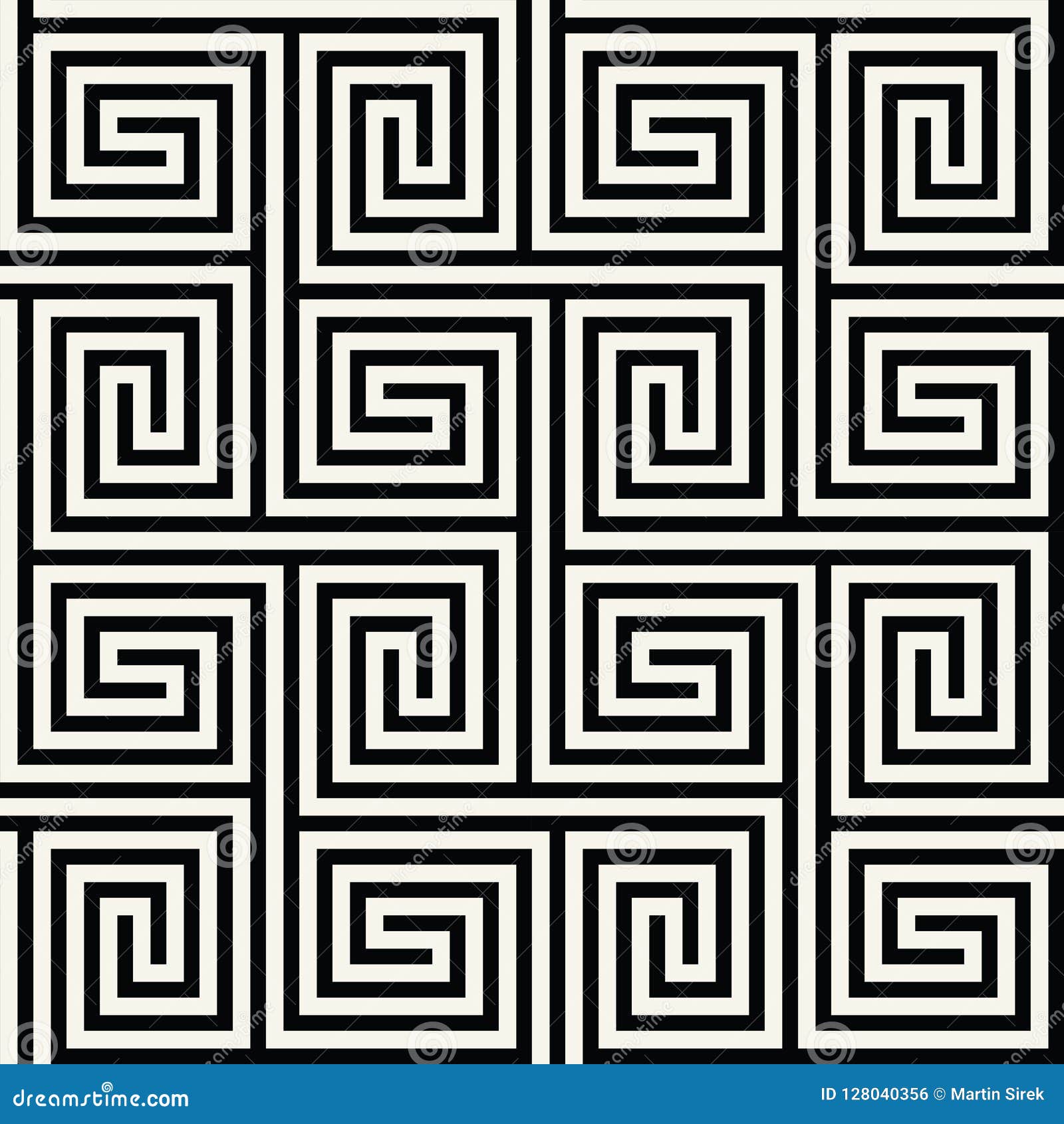 Abstract Geometric Maze Graphic Background Square Pattern Stock Vector ...