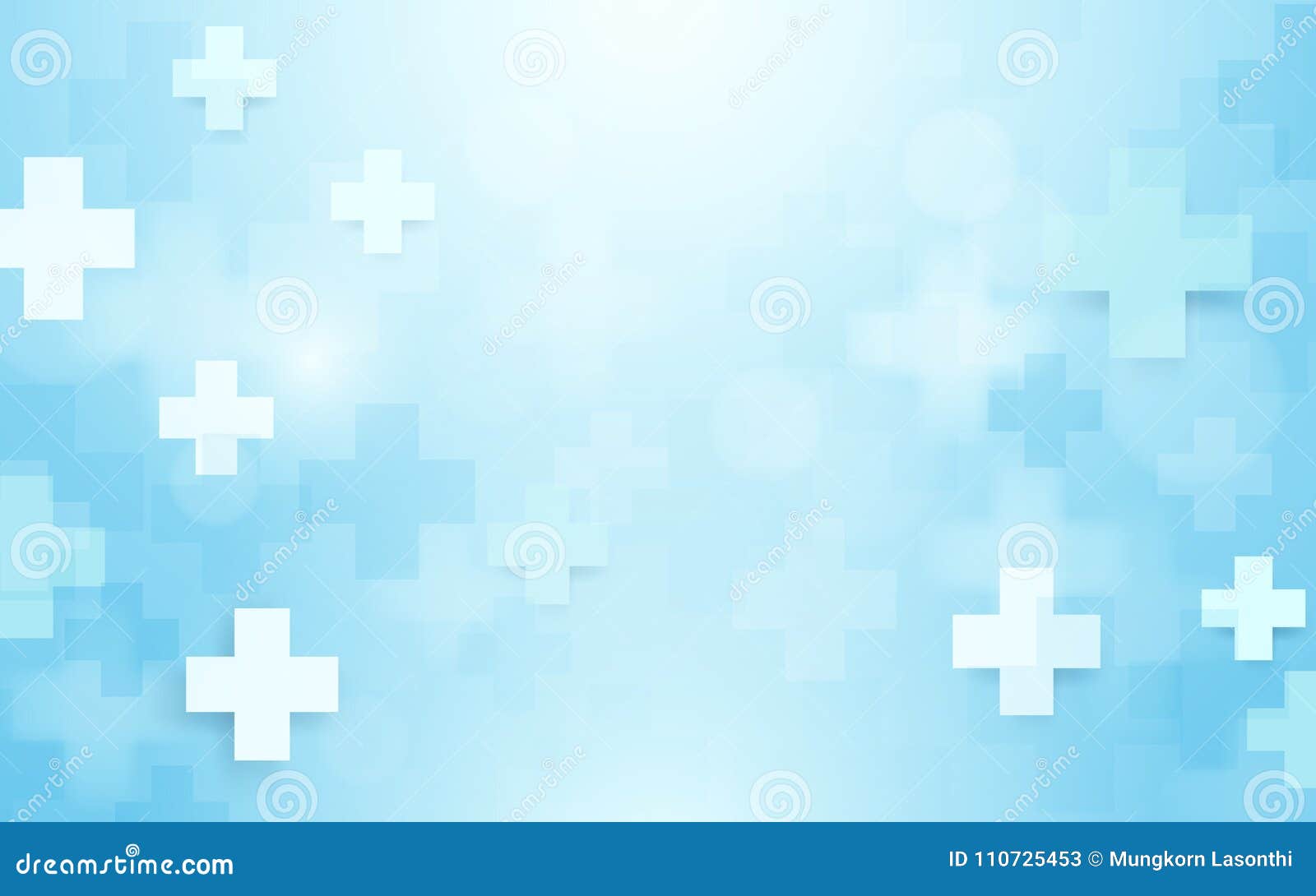 Abstract Geometric Medical Cross Shape Medicine And Science Concept