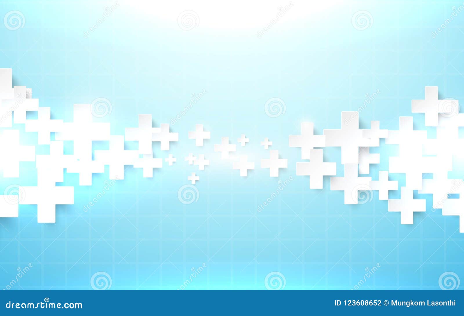 Abstract Geometric Medical Cross Shape Medicine And Science Concept