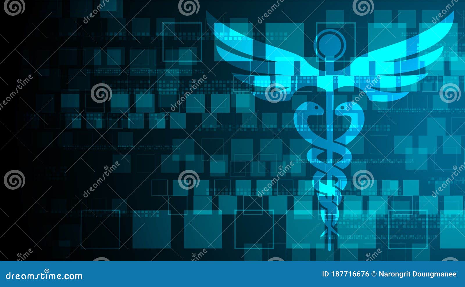 Abstract Geometric Medical Cross Shape Medicine And Science Concept