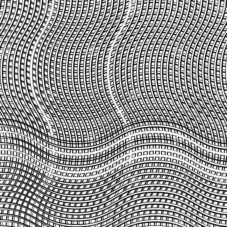 Abstract Geometric Mesh, Grid Pattern of Interweaved, Interlocking ...