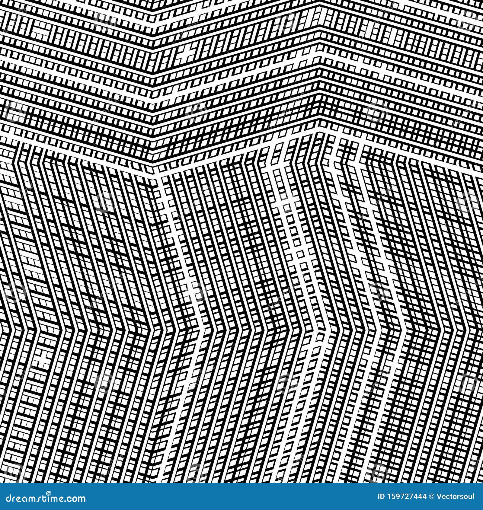 Abstract Geometric Mesh Grid Pattern Of Interweaved Interlocking Lines Stripes Cellular