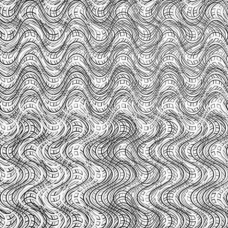 Abstract Geometric Mesh, Grid Pattern of Interweaved, Interlocking ...