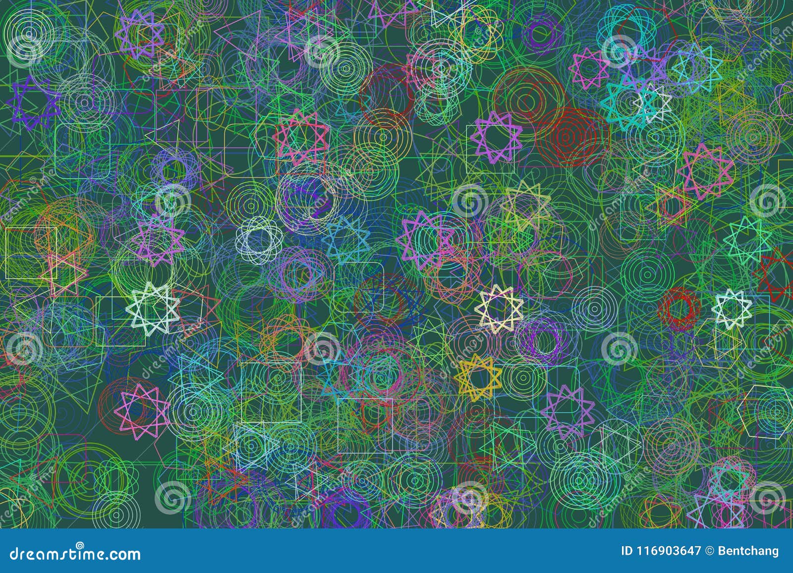 Abstract Geometric Mixed Pattern, Colorful & Artistic for Graphic ...