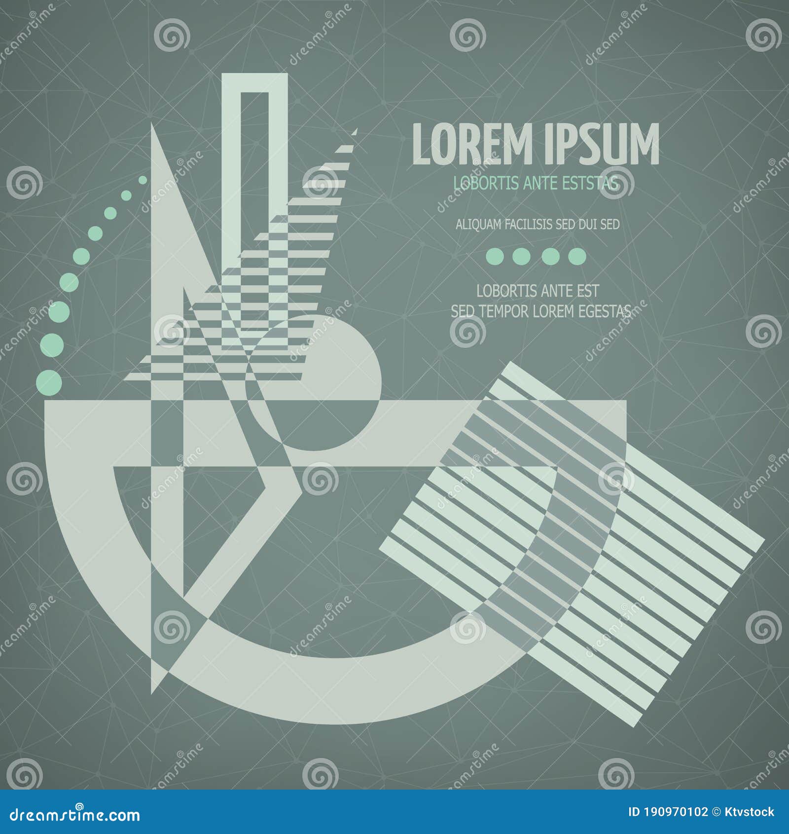 Abstract Geometric Modern Asymmetric Design. Stock Vector ...
