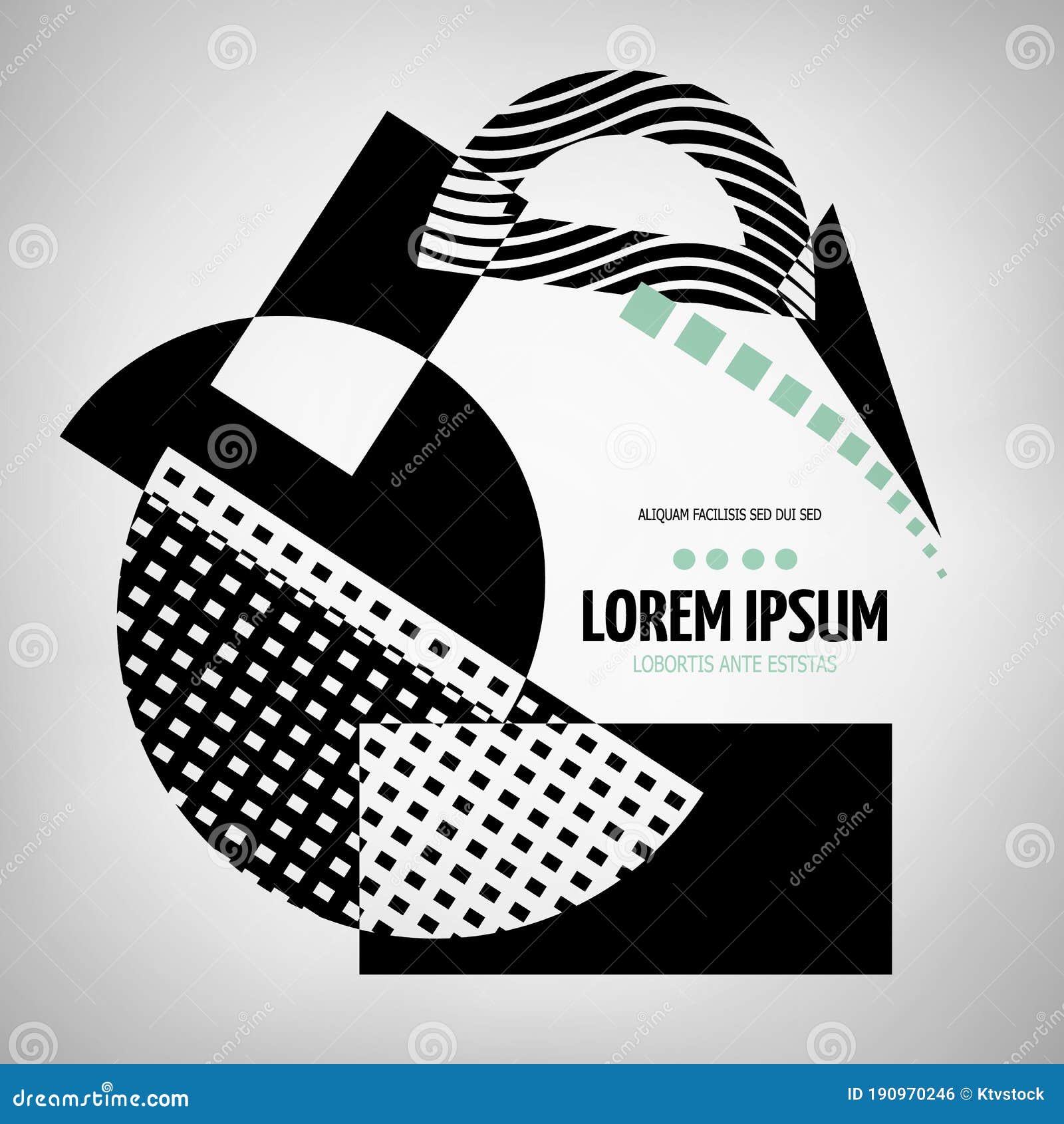 Abstract Geometric Modern Asymmetric Design. Stock Vector ...