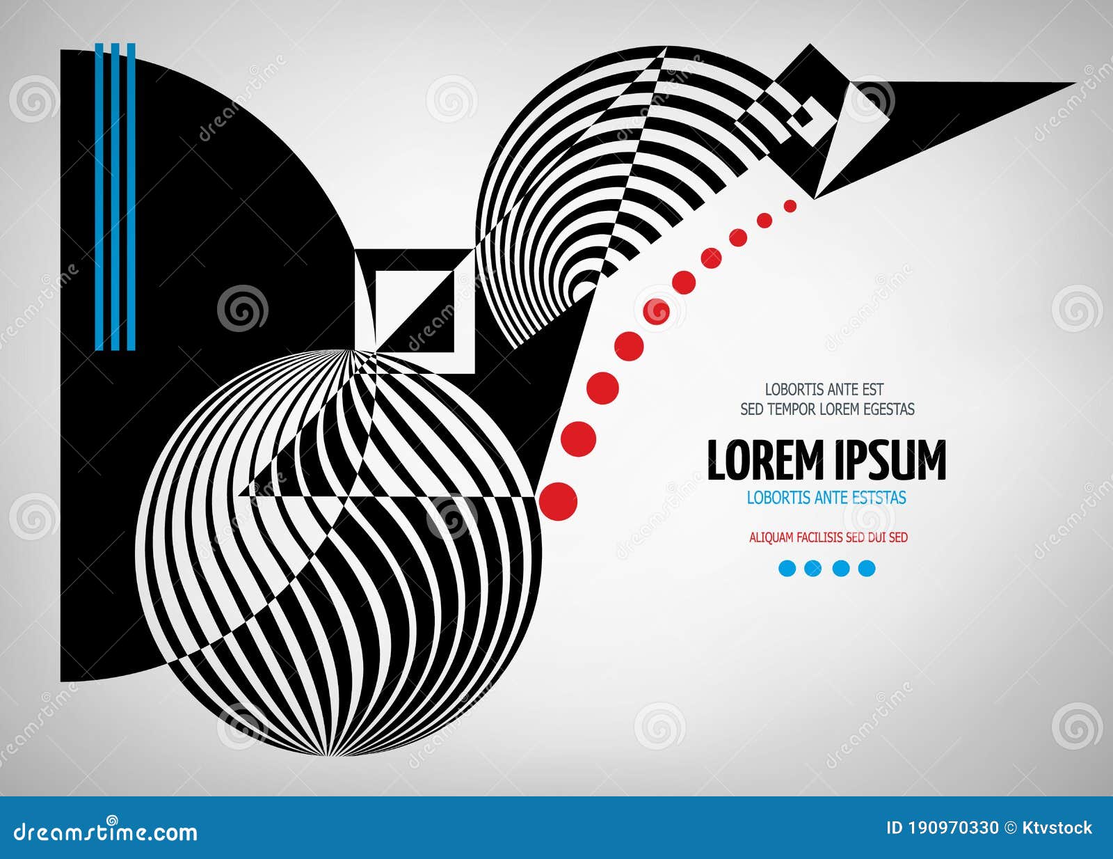 Abstract Geometric Modern Asymmetric Design. Stock Vector ...