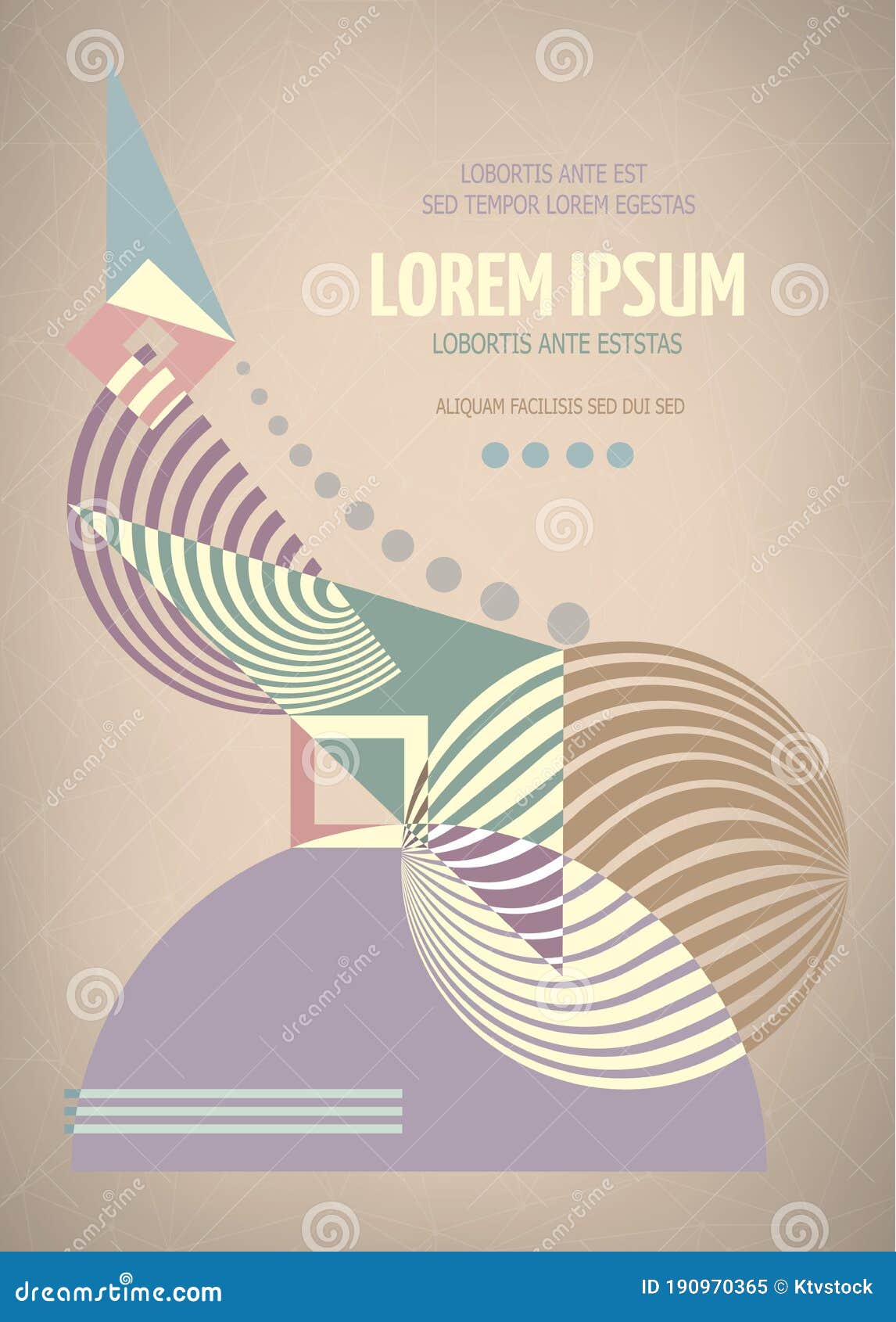 Abstract Geometric Modern Asymmetric Design. Stock Vector ...