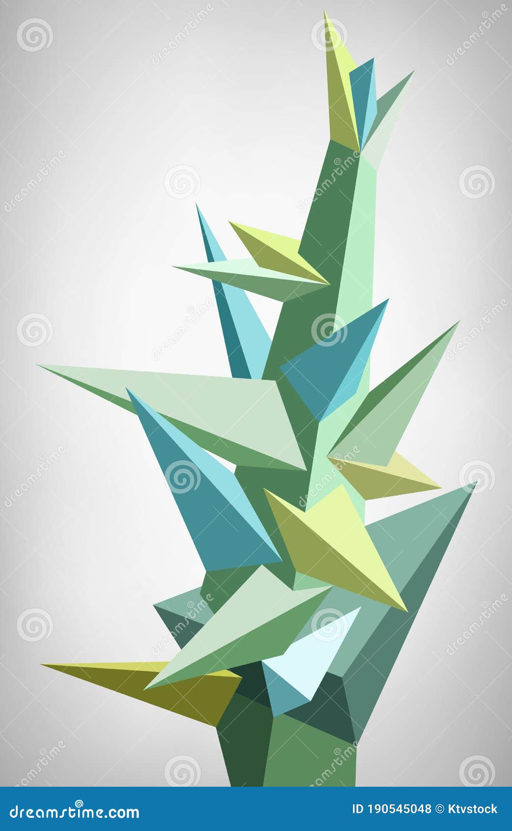 Abstract Geometric Modern Asymmetric Form Design Stock Vector ...