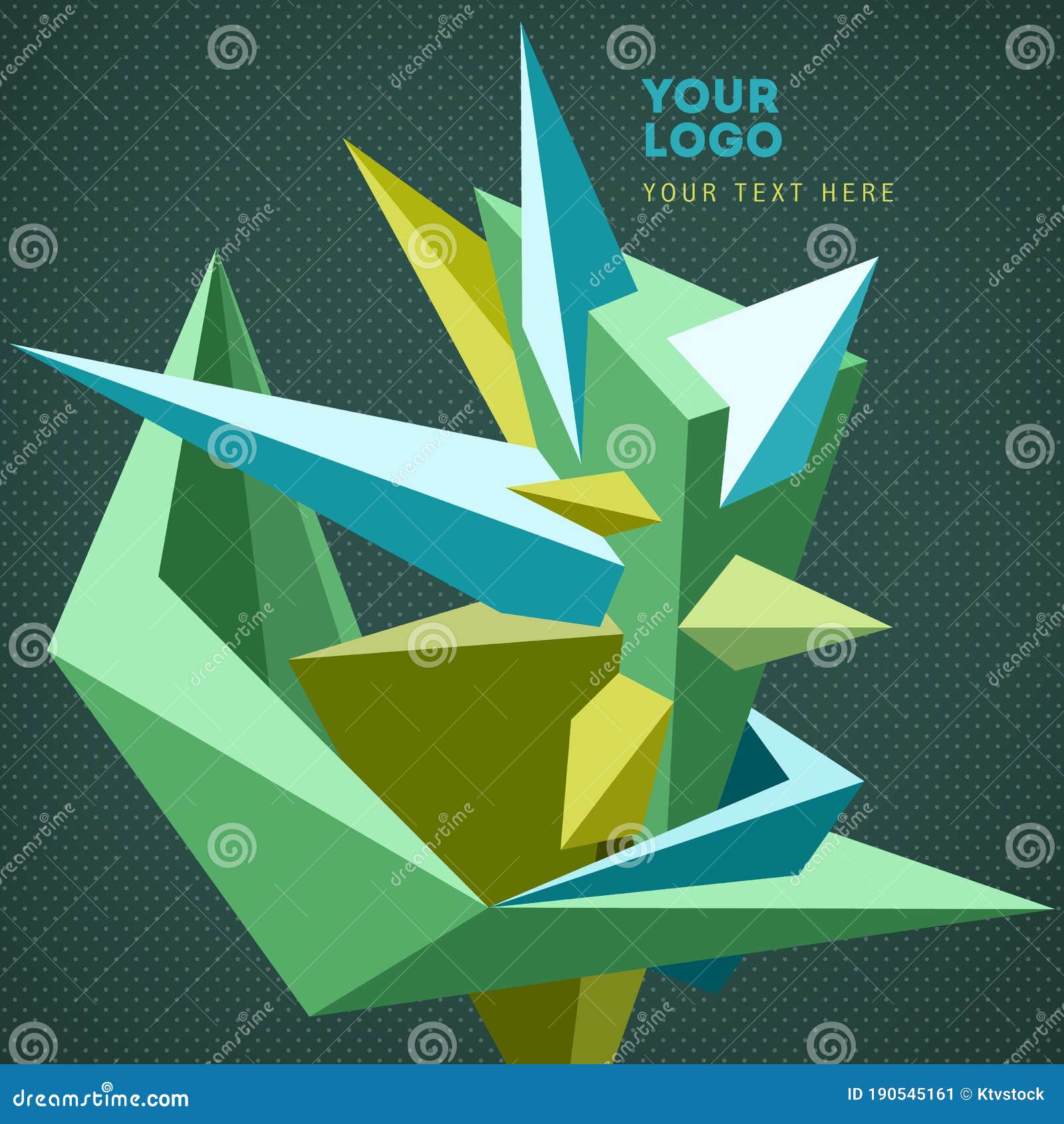 Abstract Geometric Modern Asymmetric Form Design Stock Vector ...