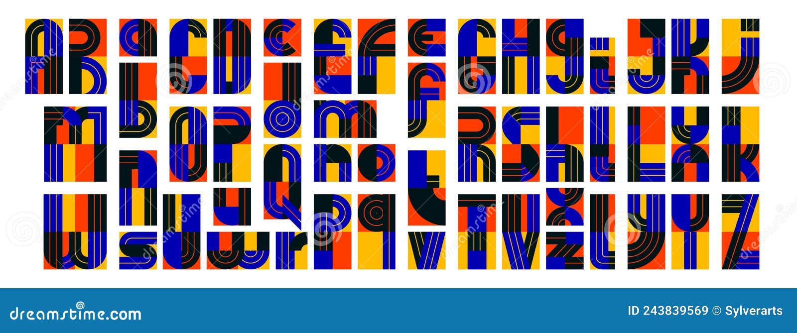 Abstract Geometric Modern Font Vector Typeset, Logo Creation Alphabet ...