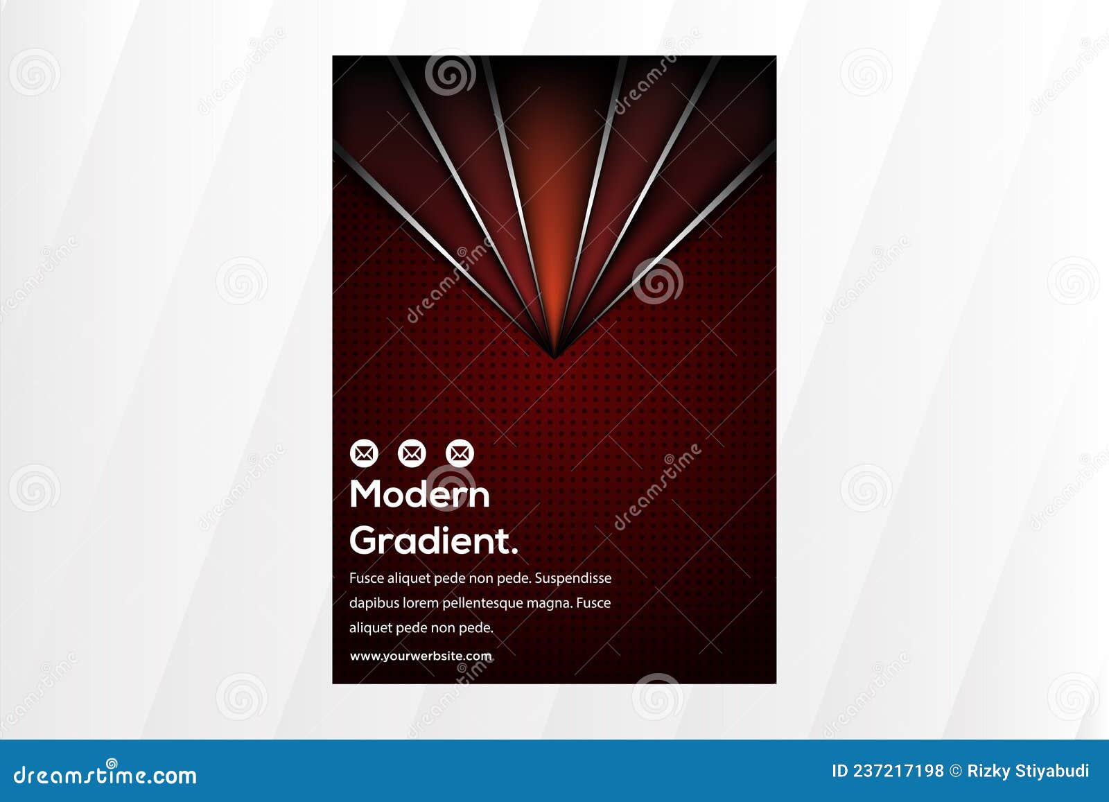 Abstract Geometric Modern Gradient Book Design Template Stock Vector ...