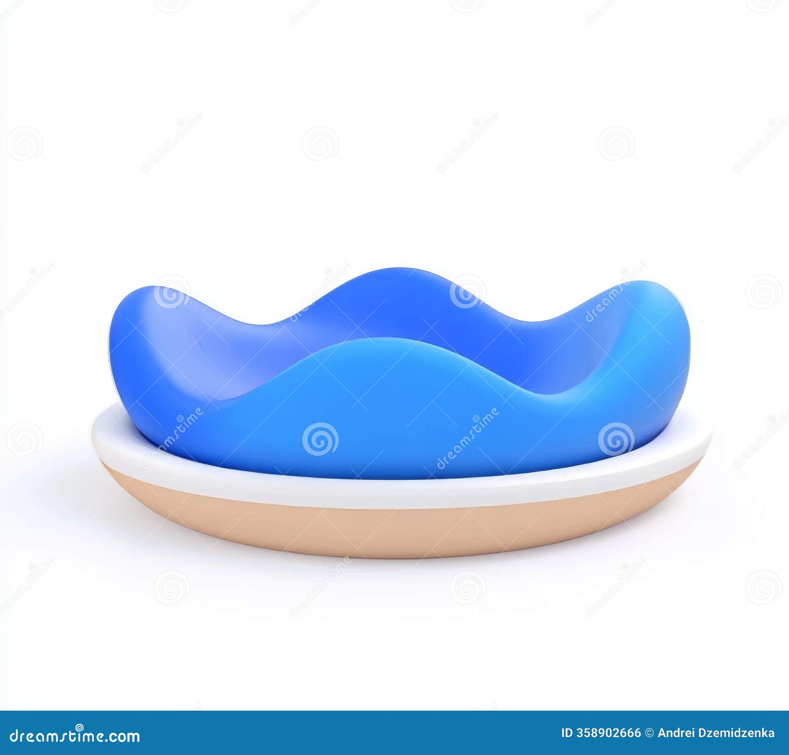 An Abstract Geometric Morphism Object with Transparent Plastic and ...