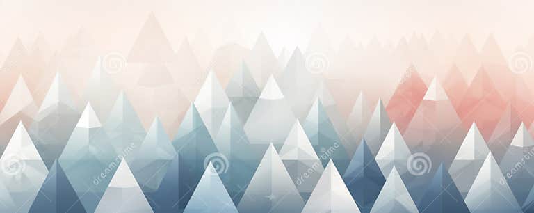 Abstract Geometric Mountain Landscape Stock Image - Image of scenic ...
