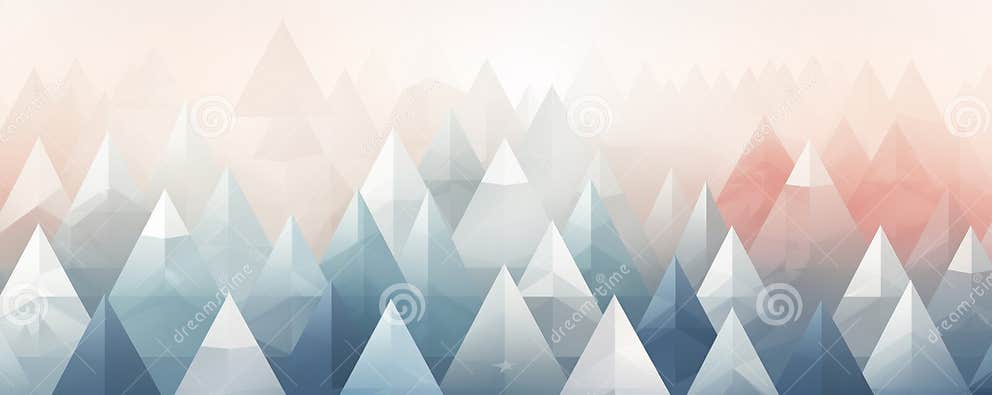 Abstract Geometric Mountain Landscape Stock Image - Image of scenic ...