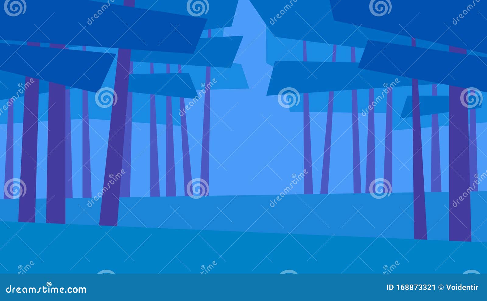 Abstract Geometric Night Forest Stock Vector - Illustration of forest ...