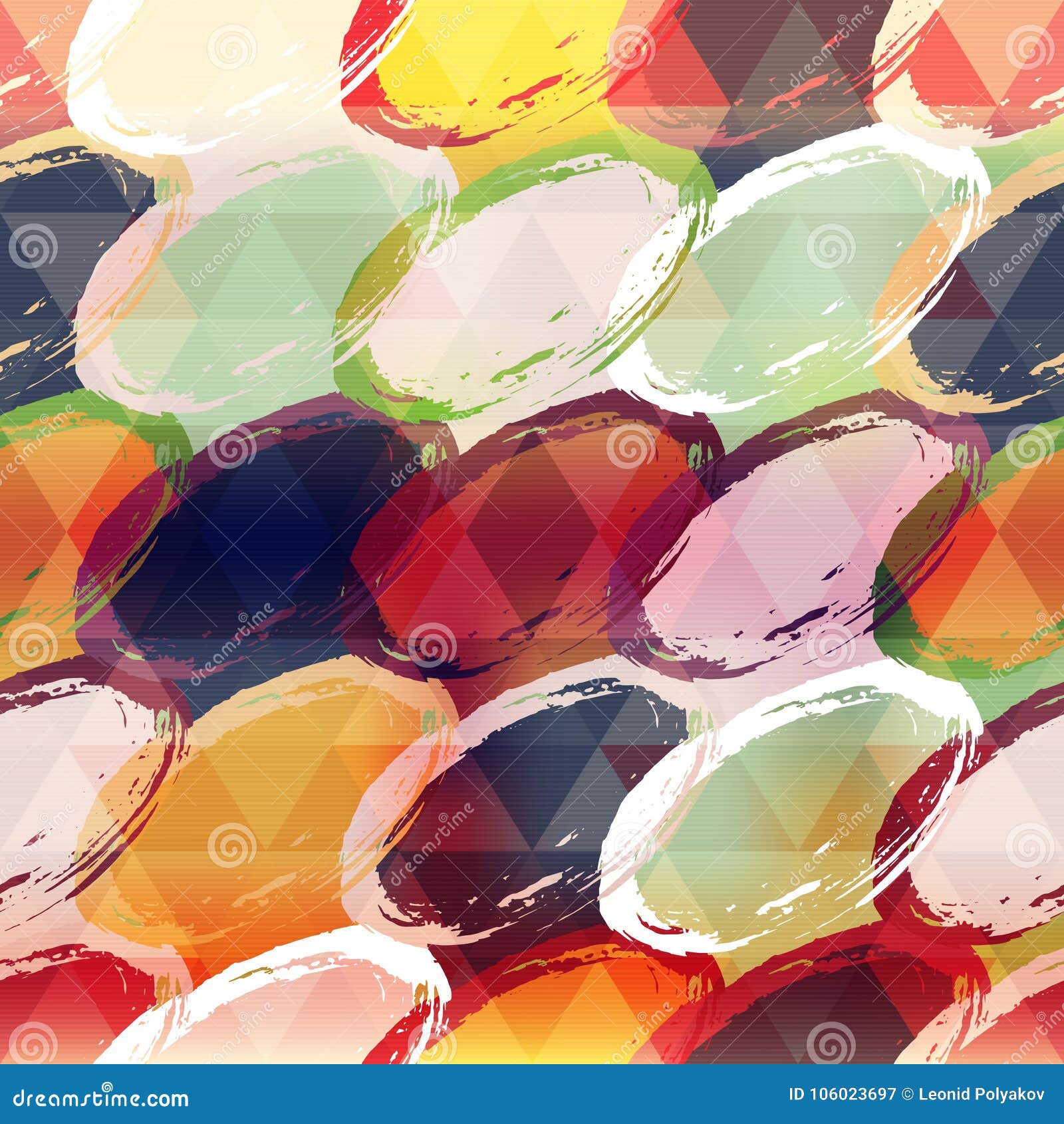 Abstract Geometric Objects Graffiti Grunge Effect Stock Vector ...