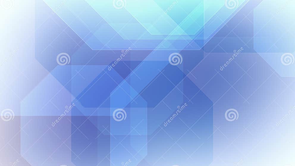 Technology Background with Abstract Octagon Pattern on White Bright ...
