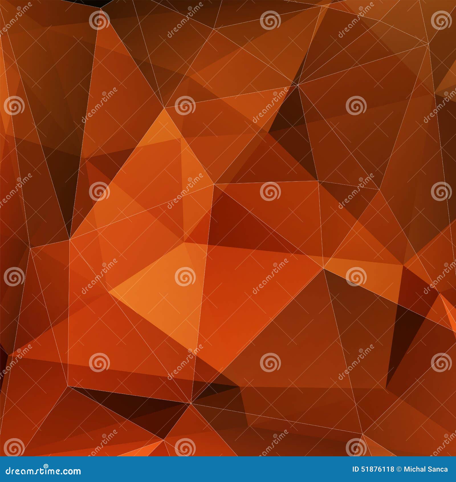 Abstract Geometric Orange Background Stock Vector - Illustration of ...