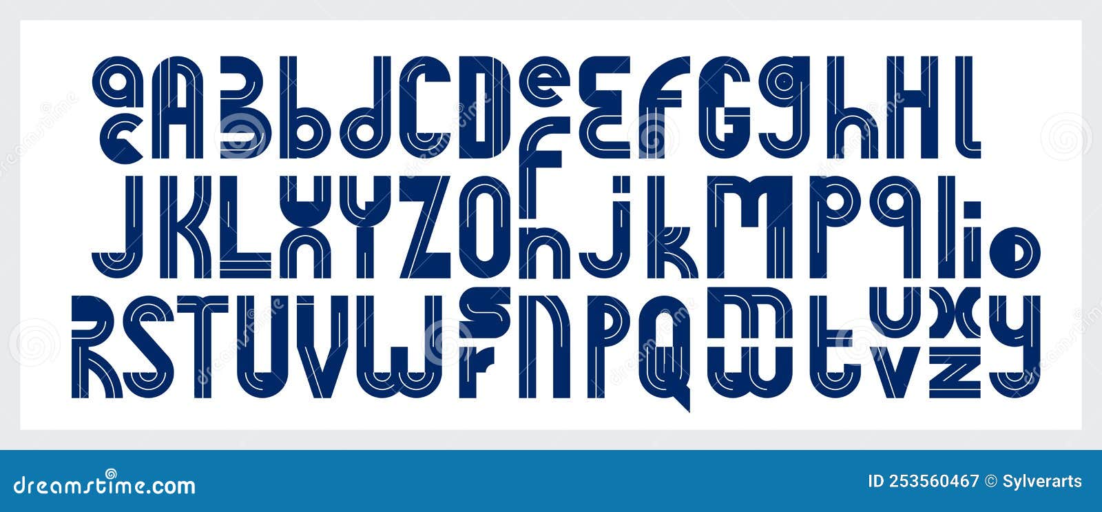 Abstract Geometric Original Font Vector Typeset, Logo Creation Alphabet ...