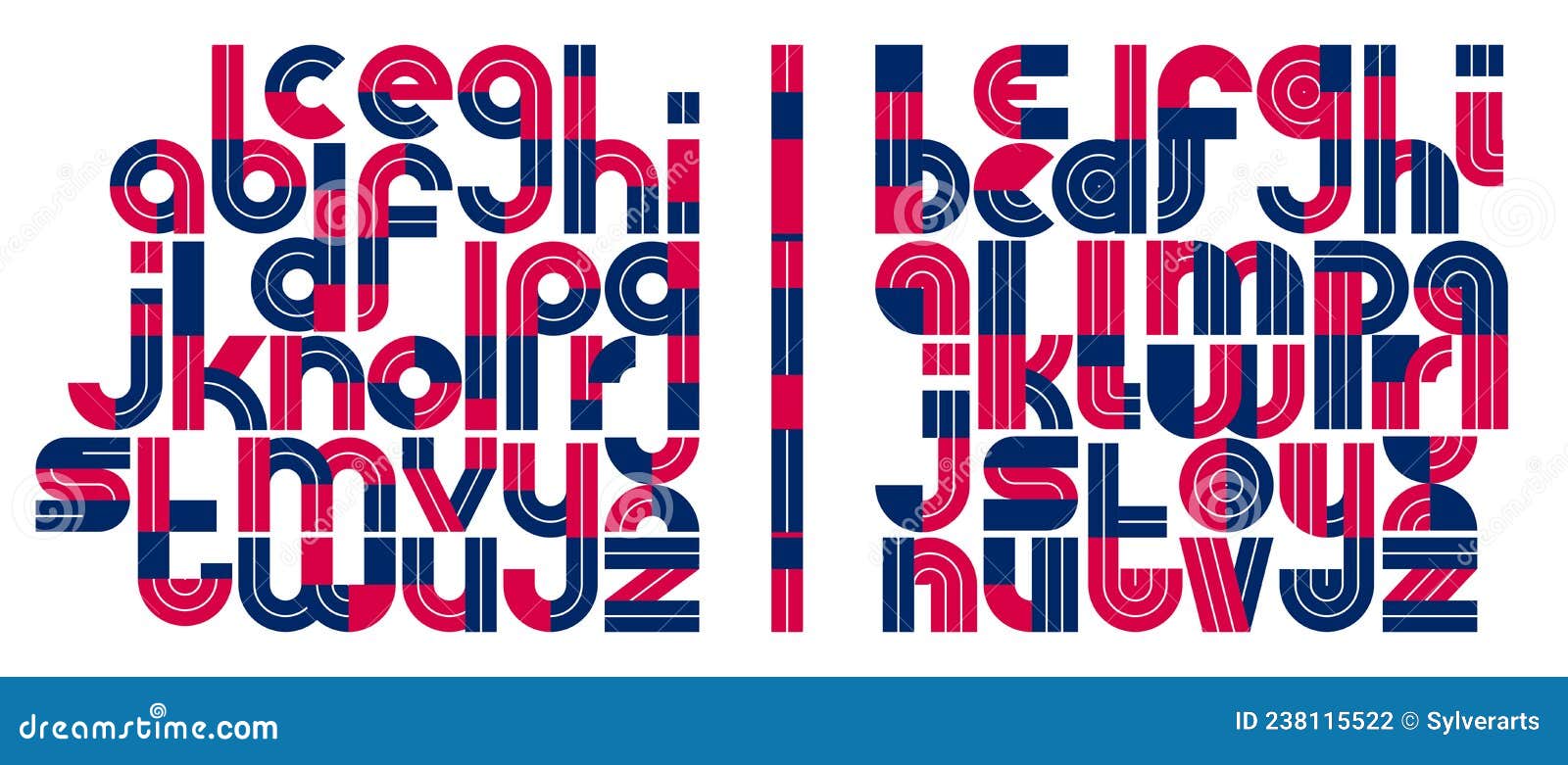 Abstract Geometric Original Font Vector Typeset, Logo Creation Alphabet ...