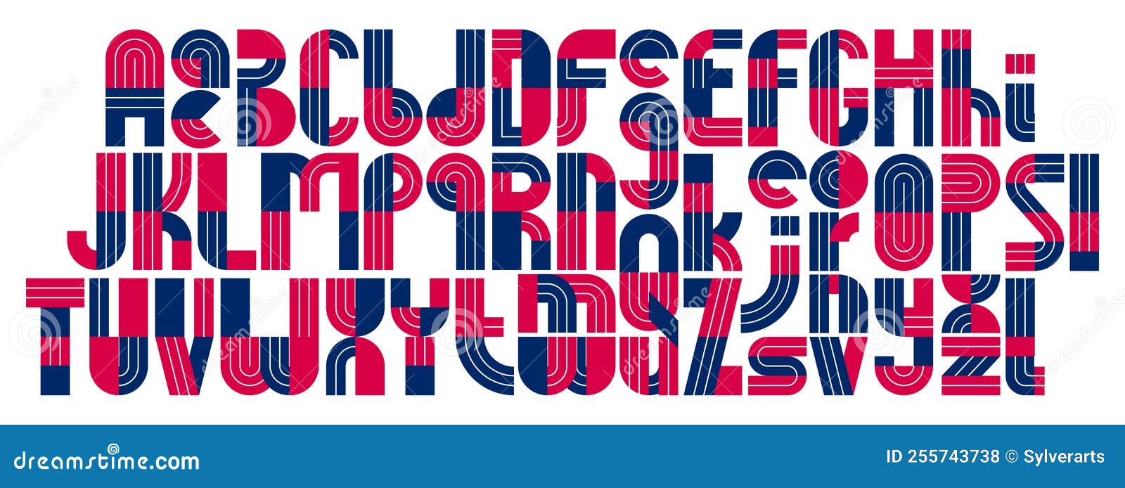 Abstract Geometric Original Font Vector Typeset, Logo Creation Alphabet ...