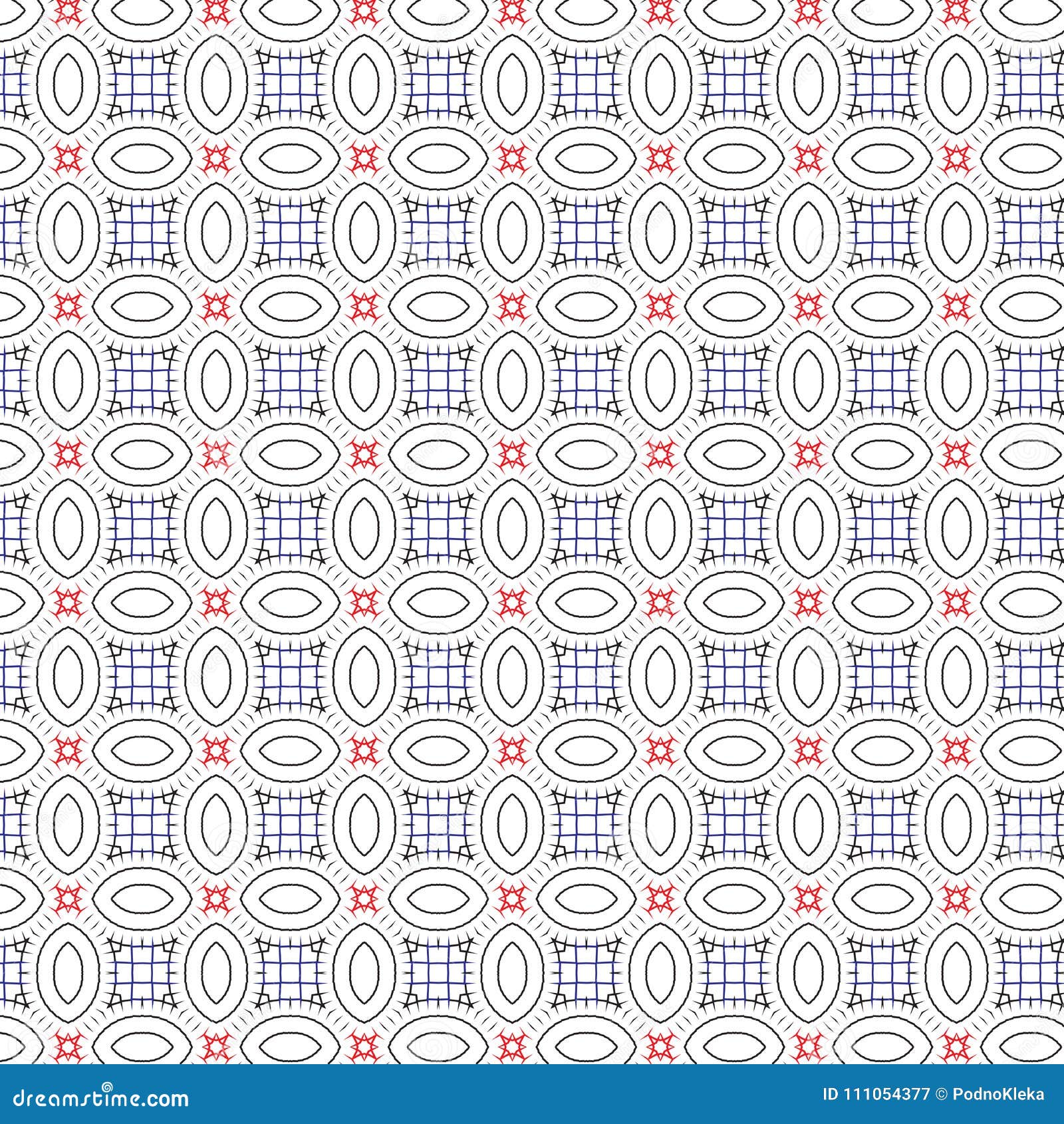 Abstract Geometric Ornament Ellipse Mesh Lines Vector Seamless Pattern ...