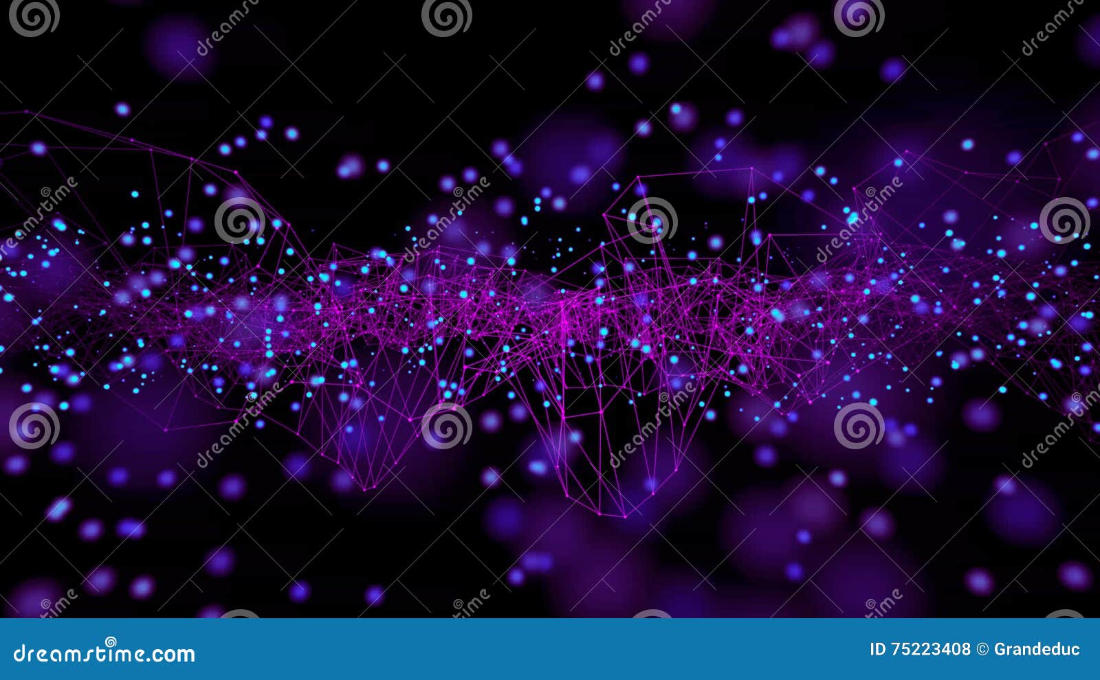 Abstract Geometric Particle Generator Stock Footage - Video of digital ...