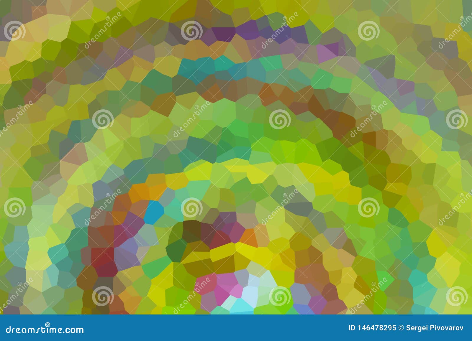 Abstract Geometric Pattern Arc Green Yellow Gradient Mosaic Background ...