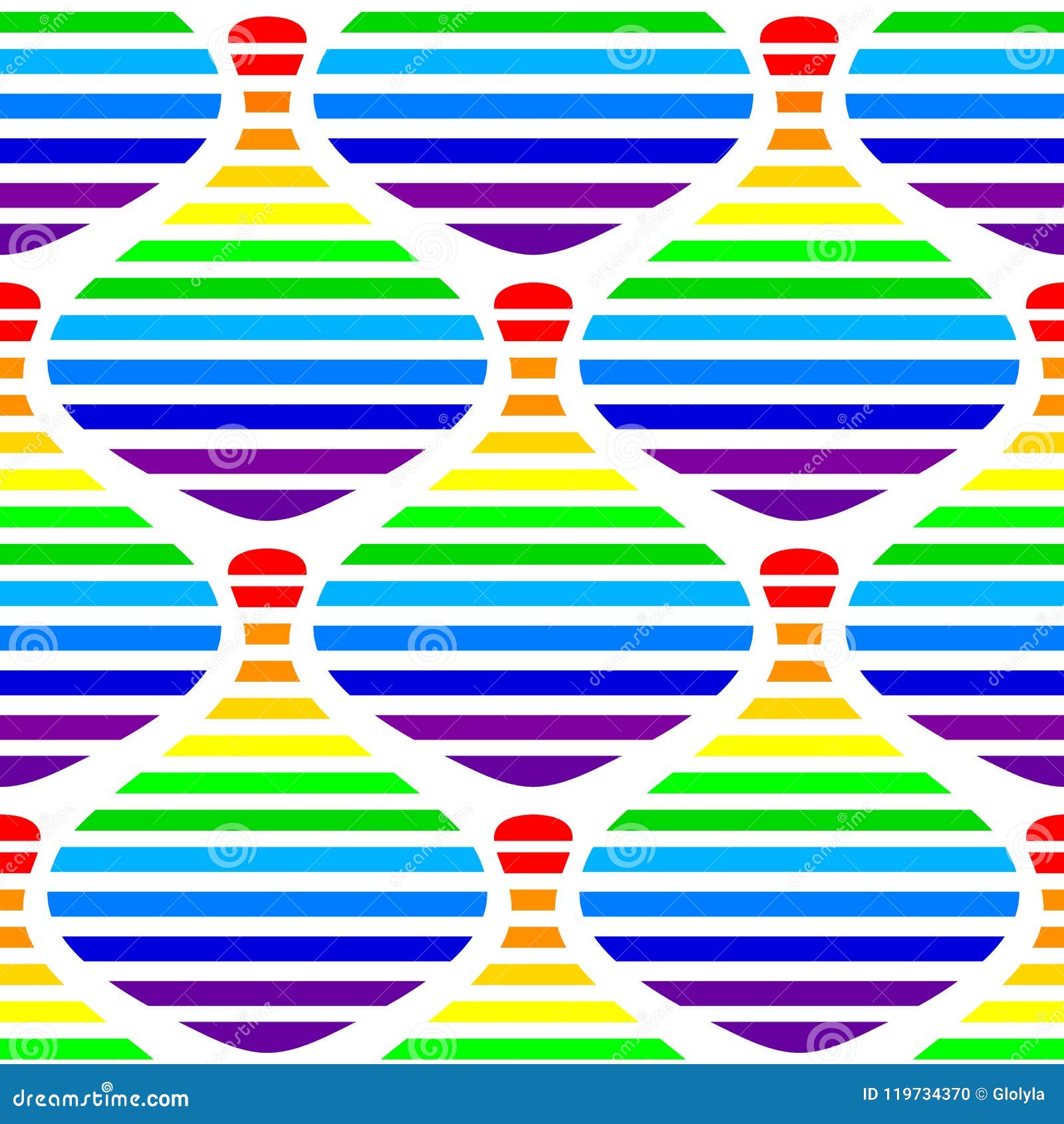 Abstract Geometric Pattern Background. Colorful Rainbow Strip Lines ...