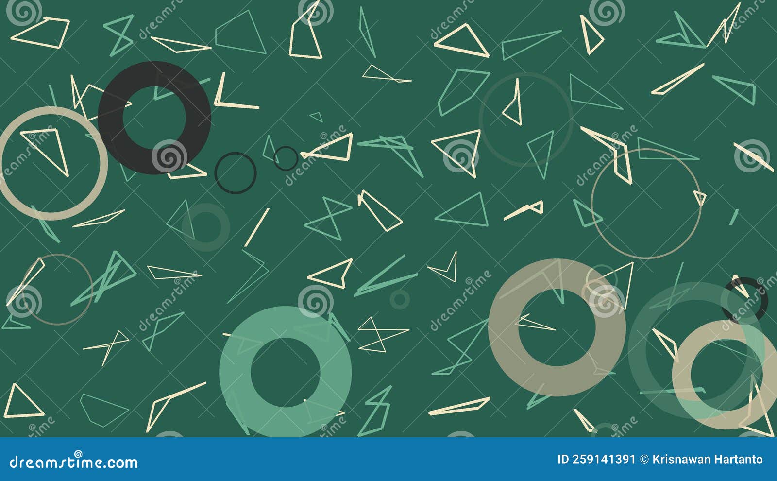 Abstract Geometric Pattern Background with Random Object Stock ...